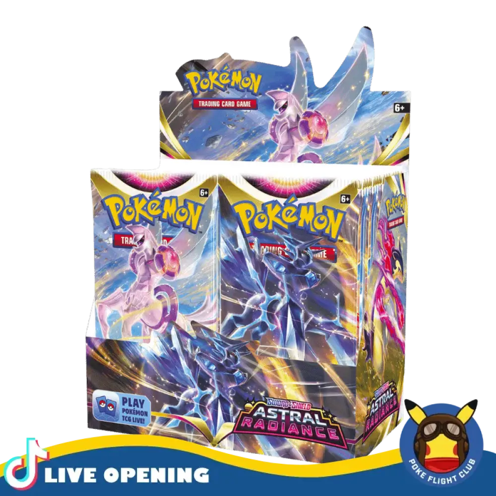 Pokemon English Astral Radiance Booster Box CARDS LIVE OPENING @PokeFl ...