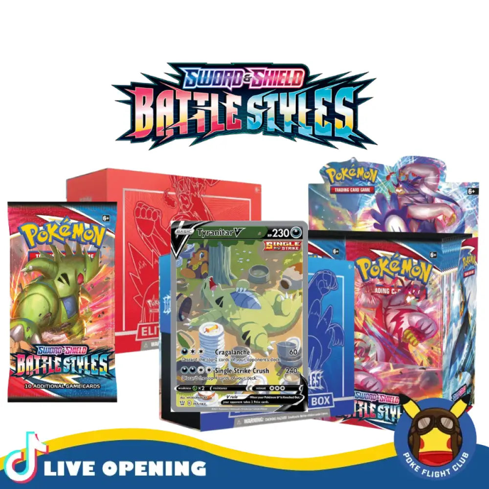 Pokemon English Battle Styles CARDS LIVE OPENING @PokeFligtClub ...