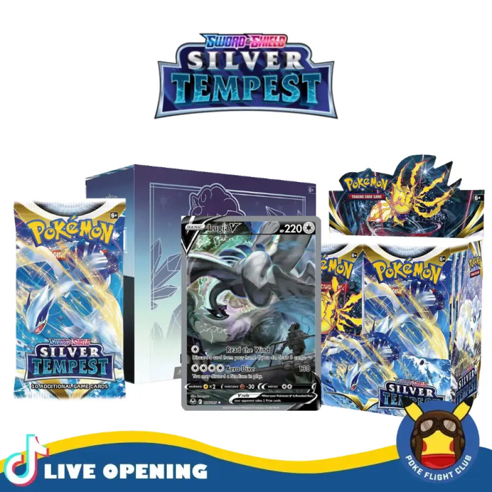 Pokemon English Silver Tempest CARDS LIVE OPENING @PokeFlightClub