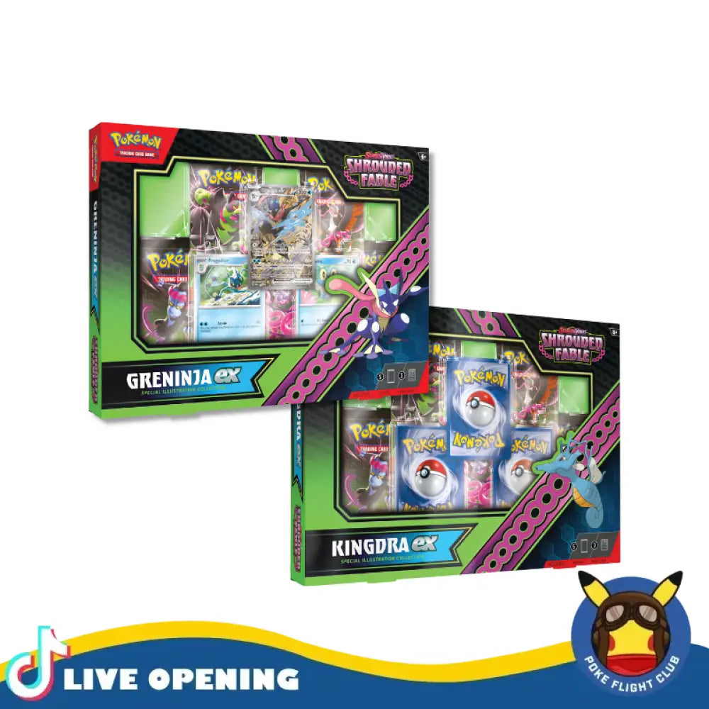 Pokemon English SV6.5 Shrouded Fable Booster and Collection Box CARDS ...