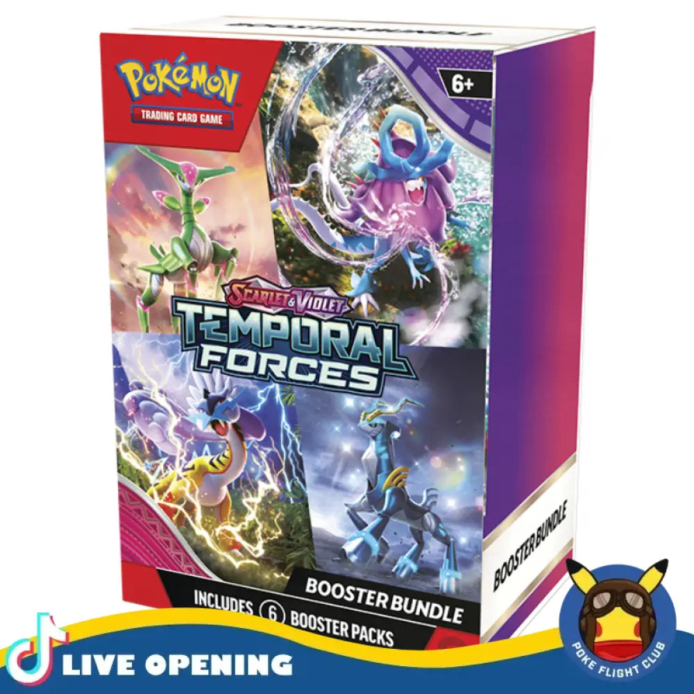 Pokemon English SV05 Temporal Forces CARDS LIVE OPENING @PokeFlightClu ...